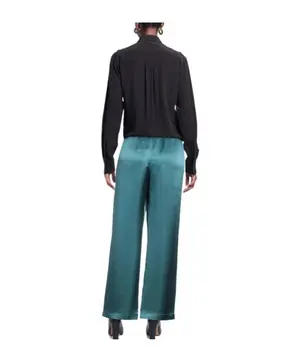 Max Mara Solidcolor Satin Trousers
