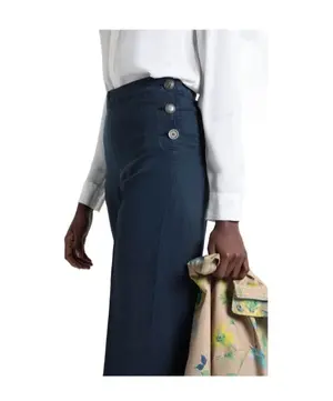 MAXCO. Max&co. Wide-leg Trousers With Button Detail