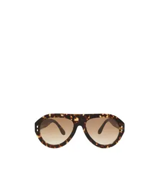 Isabel Marant Étoile Tortoiseshell Aviatorstyle Sunglasses - Brown