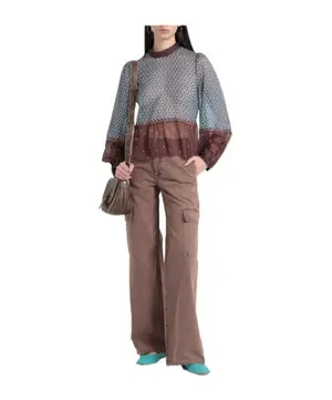 MAXCO. Solidcolor Long Trousers