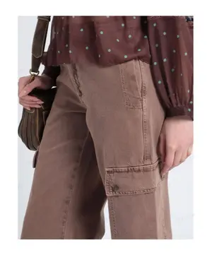 MAXCO. Solidcolor Long Trousers