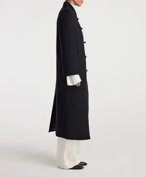 RÓHE Wool Coat With Chinese Frog Closures