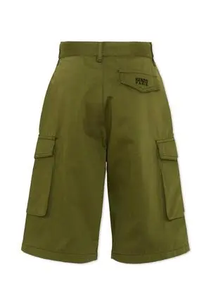 Kenzo Elephant Embroidered Cargo Shorts