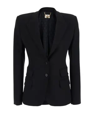 Elisabetta Franchi Single-breasted Blazer - Black