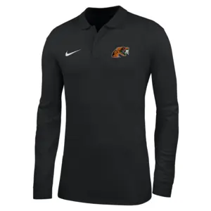 Nike College Dri-fit Long-sleeve Polo - Black
