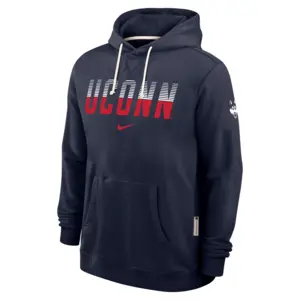 Nike Uconn Sideline Dri-fit Pullover Hoodie - Blue