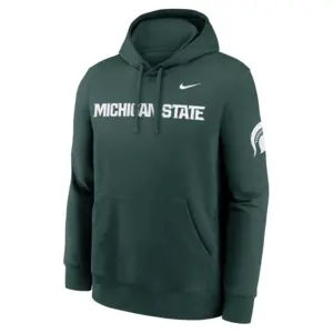 Nike Michigan State Sideline Club College Pullover Hoodie - Green