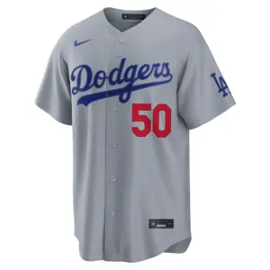 Nike Mookie Betts Los Angeles Dodgers Mlb Stadium Jersey - Grey
