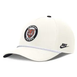 Nike Detroit Tigers Cooperstown Rise Mlb Adjustable Hat - White