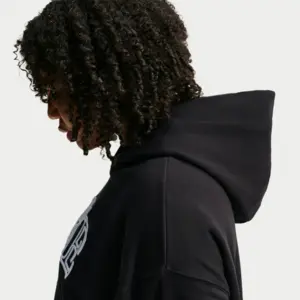 Nike Studio Fleece Medium Weight Oversized Pullover Logo Hoodie