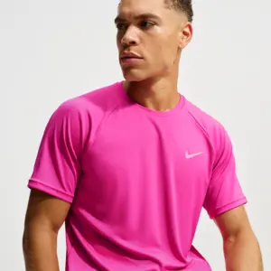 Nike Hydroguard Essential Dri-fit Uv Short Sleeve Top - Pink