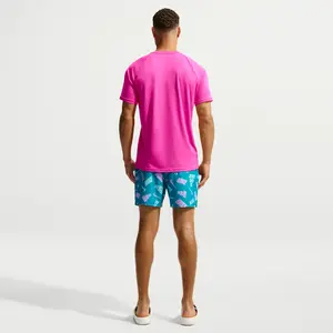 Nike Hydroguard Essential Dri-fit Uv Short Sleeve Top - Pink