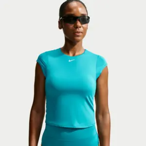 Nike Swim Effortless Essential Cap Sleeve Swim Top - Green