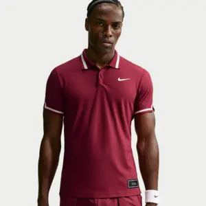 Nike Court Slam Aero-fit Tennis Polo - Red