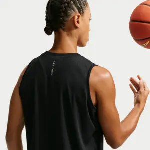 Nike Aero-fit Sleeveless Basketball Top - Black