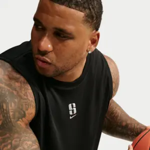 Nike Aero-fit Sleeveless Basketball Top - Black