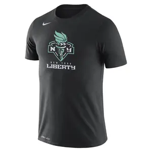 Nike New York Liberty Logo Dri-fit Wnba T-shirt - Black