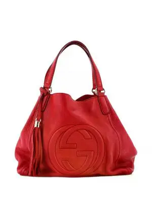 Gucci Soho Leather Medium Shoulder Bag - Red