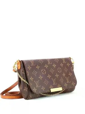 LOUIS VUITTON Favorite Handbag Monogram Canvas Mm Crossbody Bag - Brown