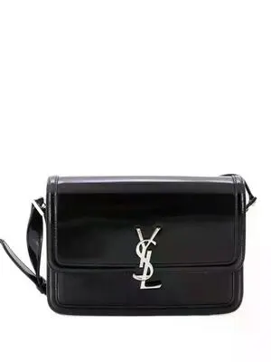 Saint Laurent Solferino Bag Patent Medium Shoulder Bag - Black
