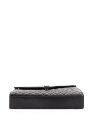 Saint Laurent Classic Monogram Envelope Satchel Mixed Matelasse Leather Large Shoulder Bag