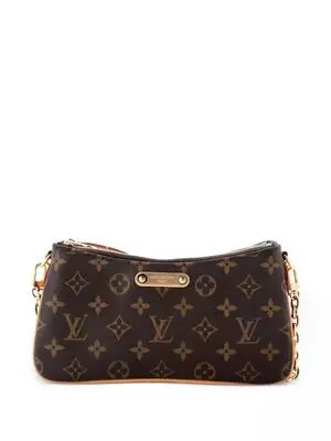 LOUIS VUITTON Monogram Canvas Pochette Bag - Brown