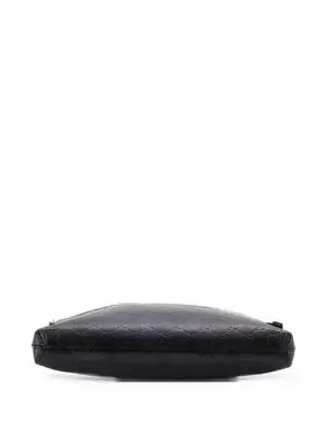 Gucci Signature Soft Wristlet Guccissima Leather Clutch Bag
