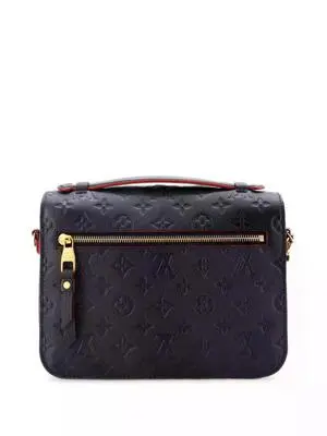 LOUIS VUITTON Monogram Empreinte Leather Pochette Metis Crossbody Bag - Blue