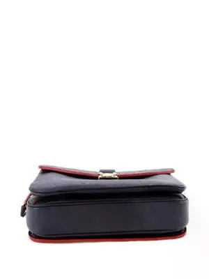 LOUIS VUITTON Monogram Empreinte Leather Pochette Metis Crossbody Bag - Blue