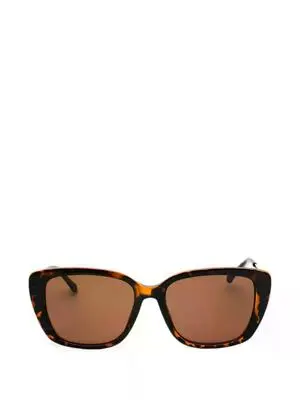 DRAPER JAMES Tortoiseshell Effect Rectangle Sunglasses - Brown