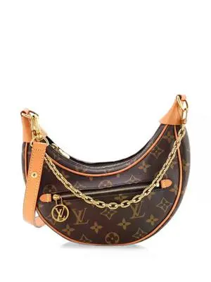 LOUIS VUITTON Loop Handbag Monogram Canvas Hobo Bag