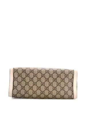 Gucci Padlock Chain Tote Gg Coated Canvas With Leather Small Shoulder Bag
