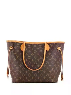 LOUIS VUITTON Monogram Canvas Tote Bag - Brown