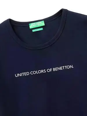 BENETTON Logo Print Short Sleeve T-shirt