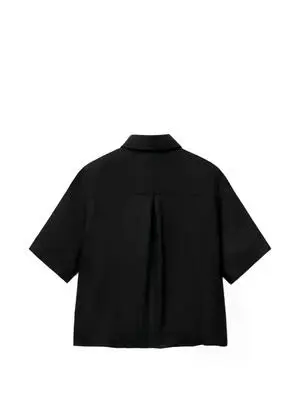 BENETTON Linen Shirt With Box-pleat Detail