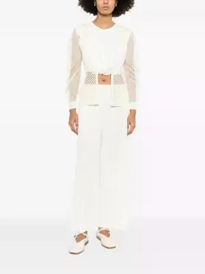 Issey Miyake Off-white Cropped Trousers