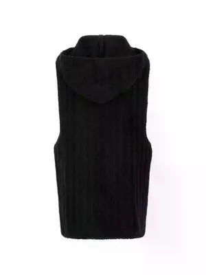Rick Owens Ribbed Hooded Tank Top