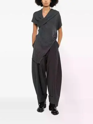 LITKOVSKA Pleated Barrel-leg Trousers