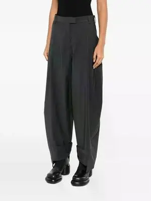 LITKOVSKA Pleated Barrel-leg Trousers