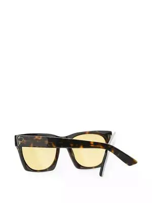 FACE.HIDE Numero Tortoiseshell-effect Rectangle-frame Sunglasses