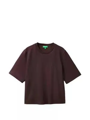 BENETTON Ribbed-trim T-shirt