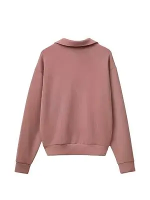 BENETTON Drop Shoulder V-neck Sweatshirt