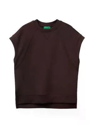 BENETTON Sleeveless Crew-neck T-shirt - Brown