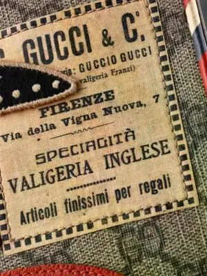 Gucci Courrier Pouch Gg Coated Canvas With Applique Clutch Bag