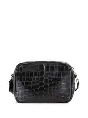 Saint Laurent Crocodile Embossed Leather Mini Camera Bag