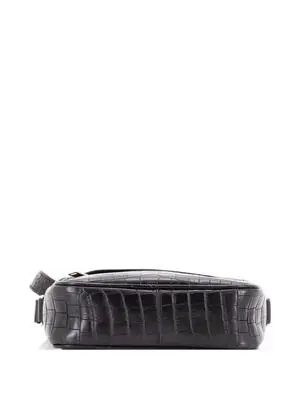 Saint Laurent Crocodile Embossed Leather Mini Camera Bag