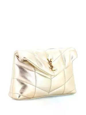 Saint Laurent Loulou Puffer Leather Small Clutch Bag