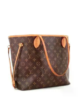LOUIS VUITTON Neverfull Mm Monogram Canvas Tote Bag - Brown
