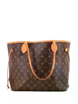 LOUIS VUITTON Neverfull Mm Monogram Canvas Tote Bag - Brown