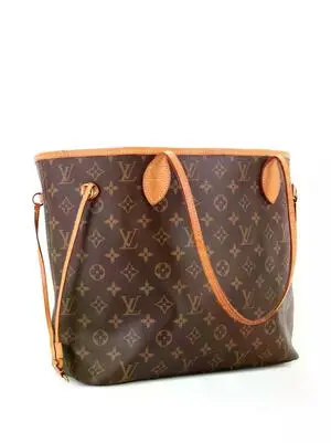 LOUIS VUITTON Neverfull Mm Monogram Canvas Tote Bag - Brown